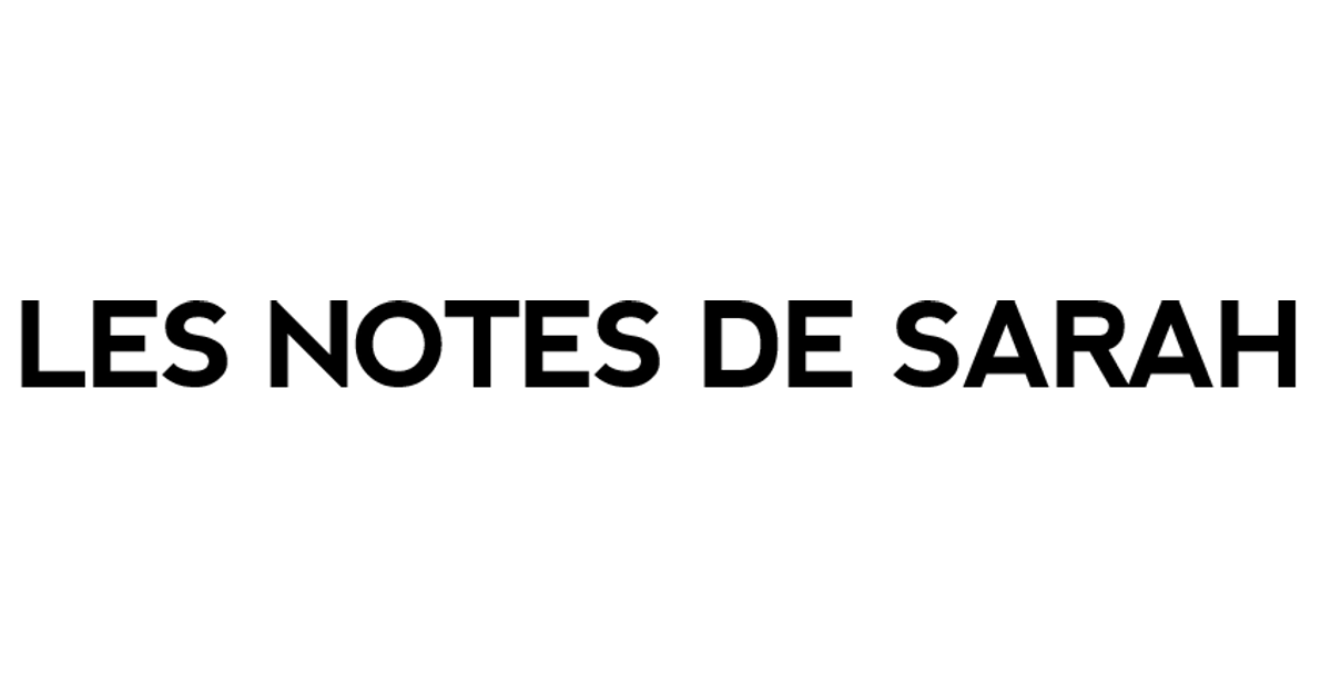 Mode – Les Notes de Sarah